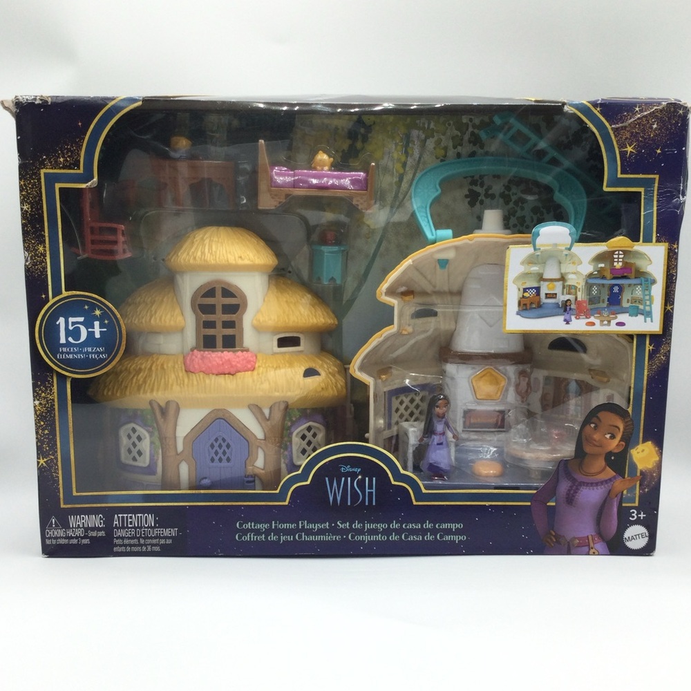 A Rare Htf New Disney Wish Cottage Home Play Set Toy - Gem